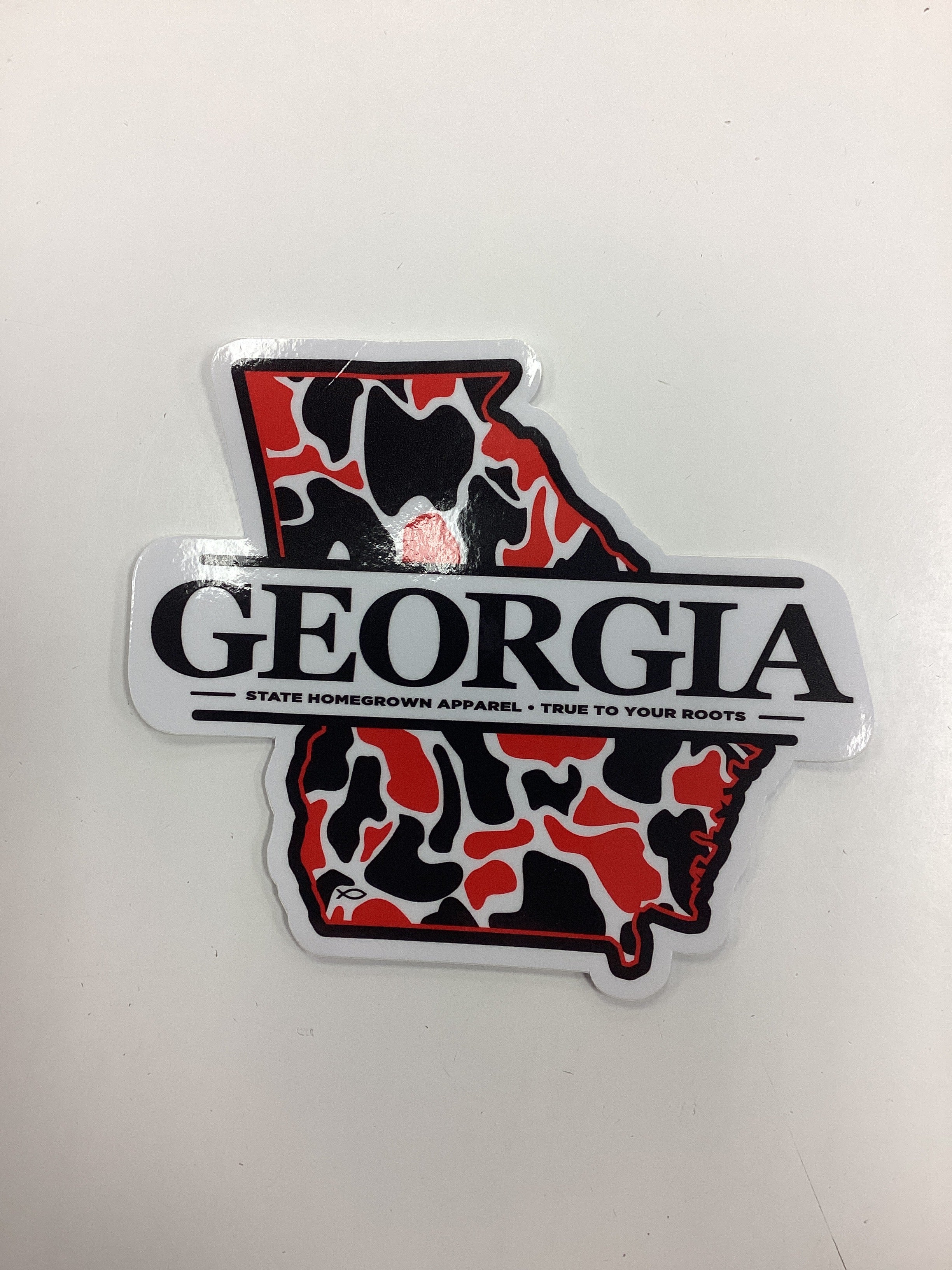 State Homegrown Georgia “True to Your Roots” Sticker – Cardinal Creek ...