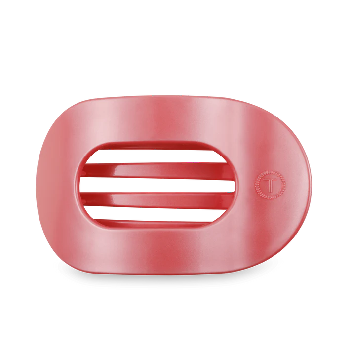 Teletie Calming Coral Large Flat Round Hair Clip – Cardinal Creek Spaniels